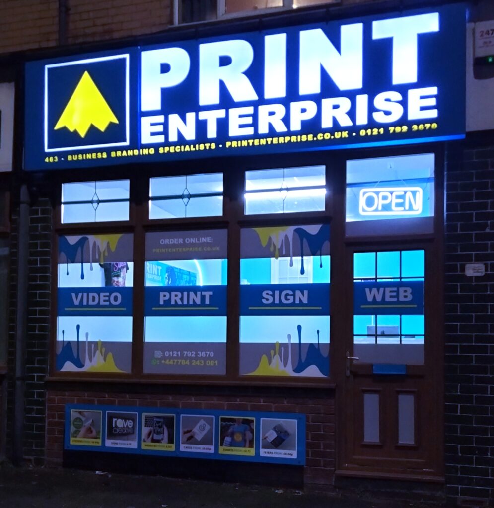 Shop Front: Signs – Print Enterprise